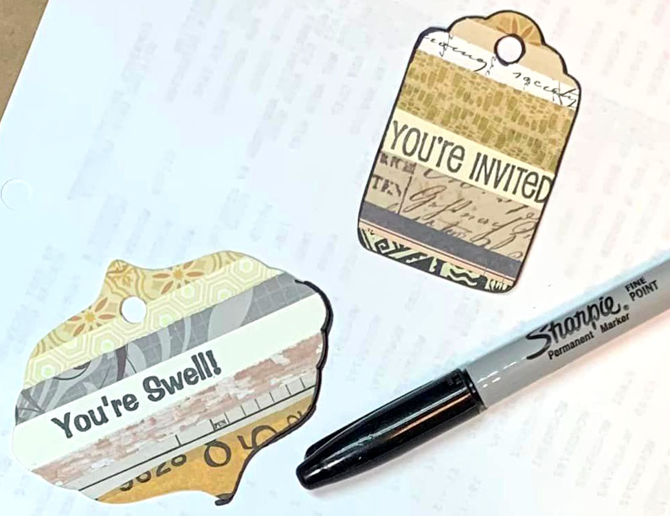 Paper Crafting Fun With Tag Art - Carolyn Hasenfratz Design
