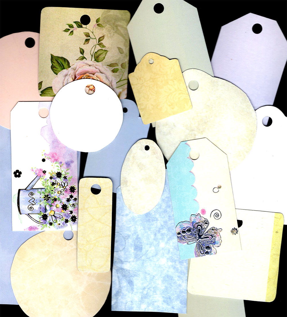 Make Gift Tags From Recycled Greeting Cards - Carolyn Hasenfratz Design