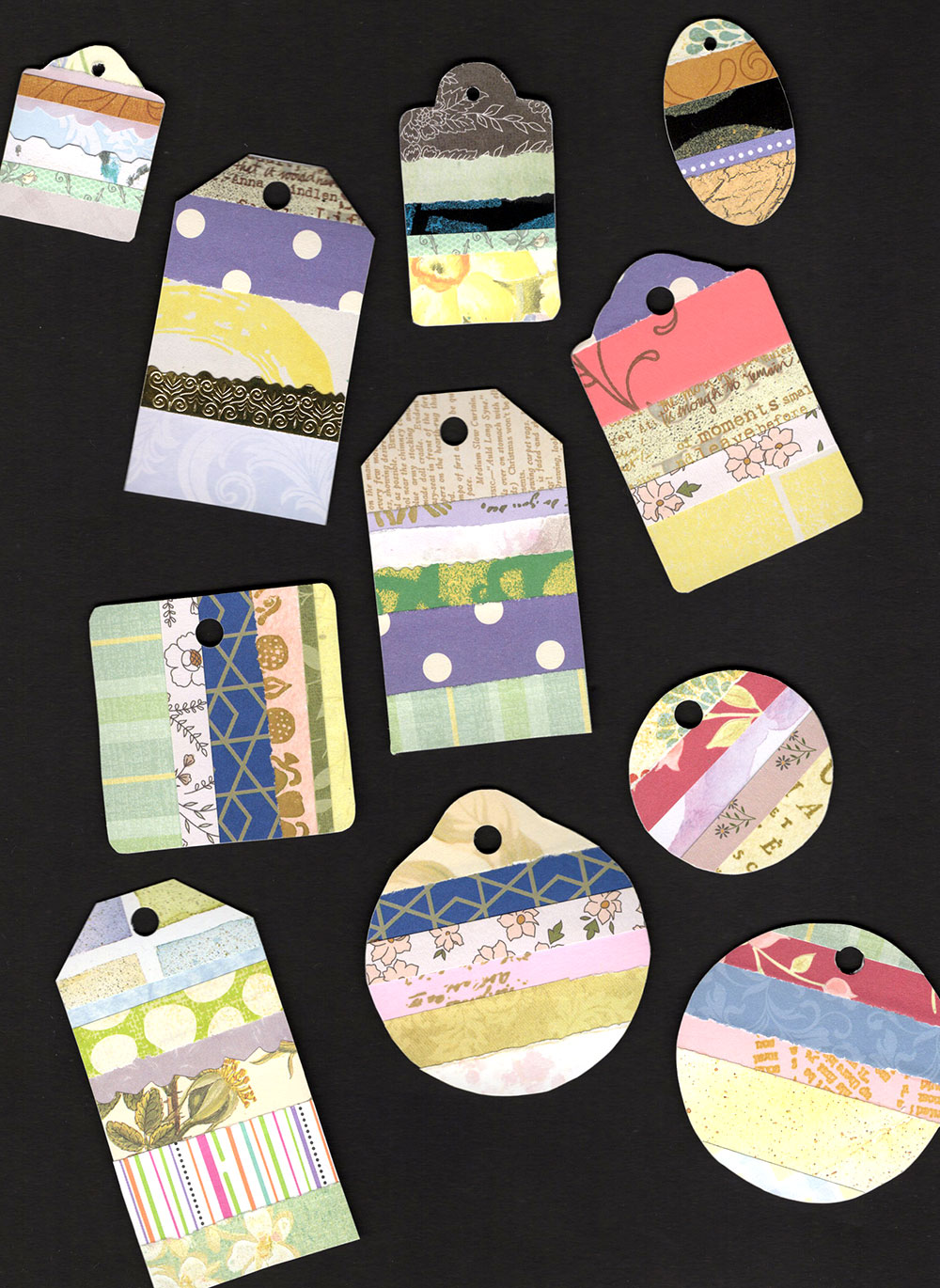 Make Gift Tags From Recycled Greeting Cards - Carolyn Hasenfratz Design