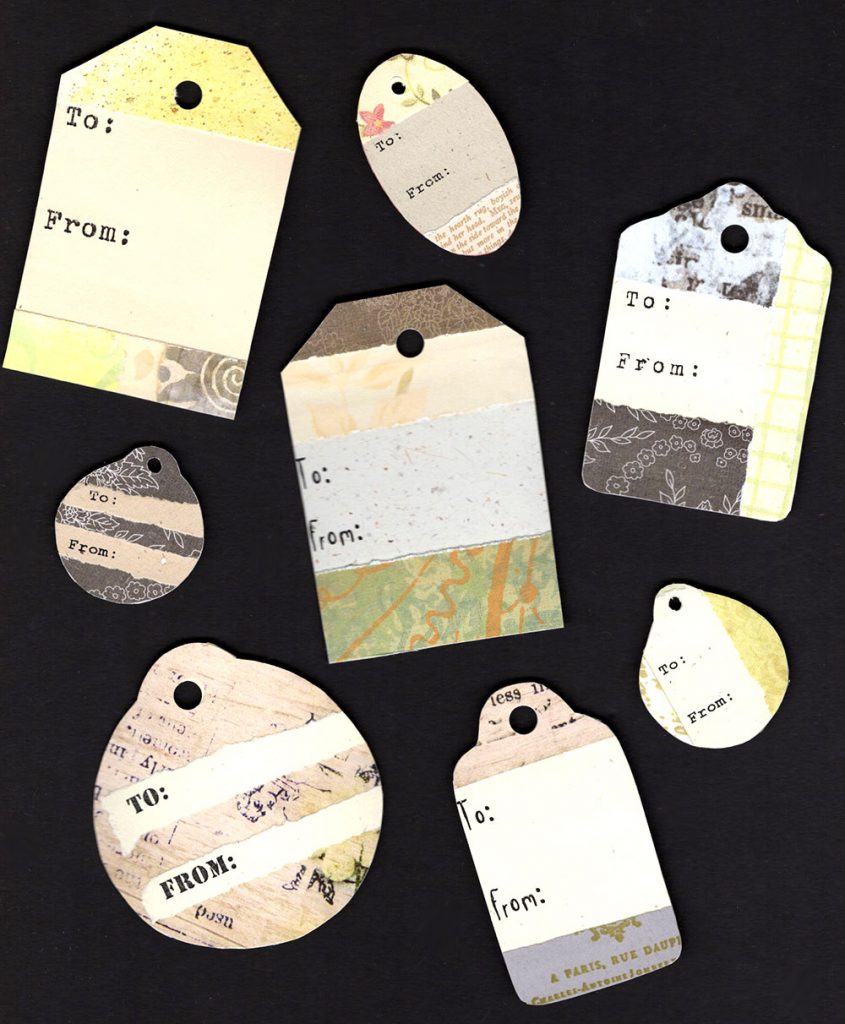Make Gift Tags From Recycled Greeting Cards - Carolyn Hasenfratz Design