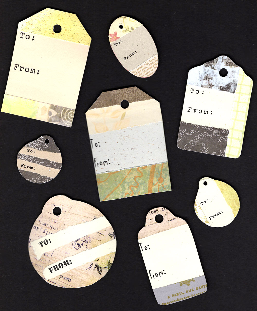 Make Gift Tags From Recycled Greeting Cards - Carolyn Hasenfratz Design