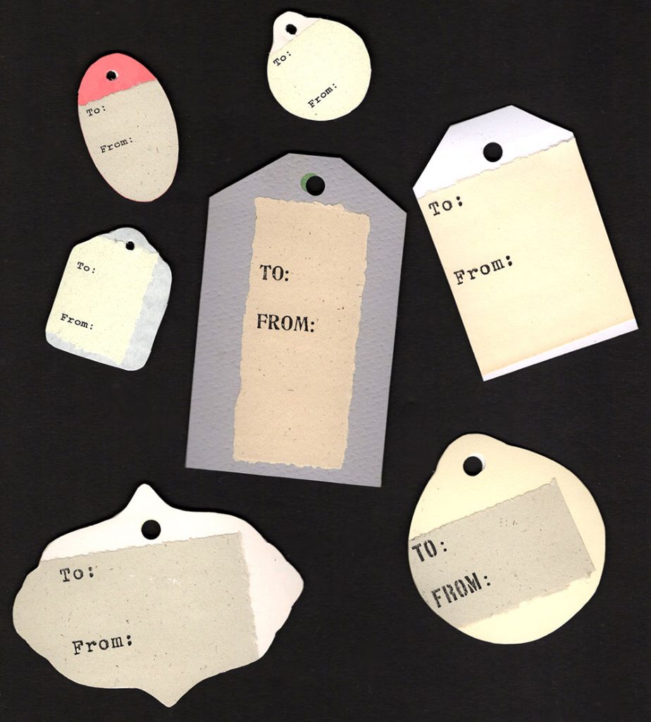Make Gift Tags From Recycled Greeting Cards - Carolyn Hasenfratz Design